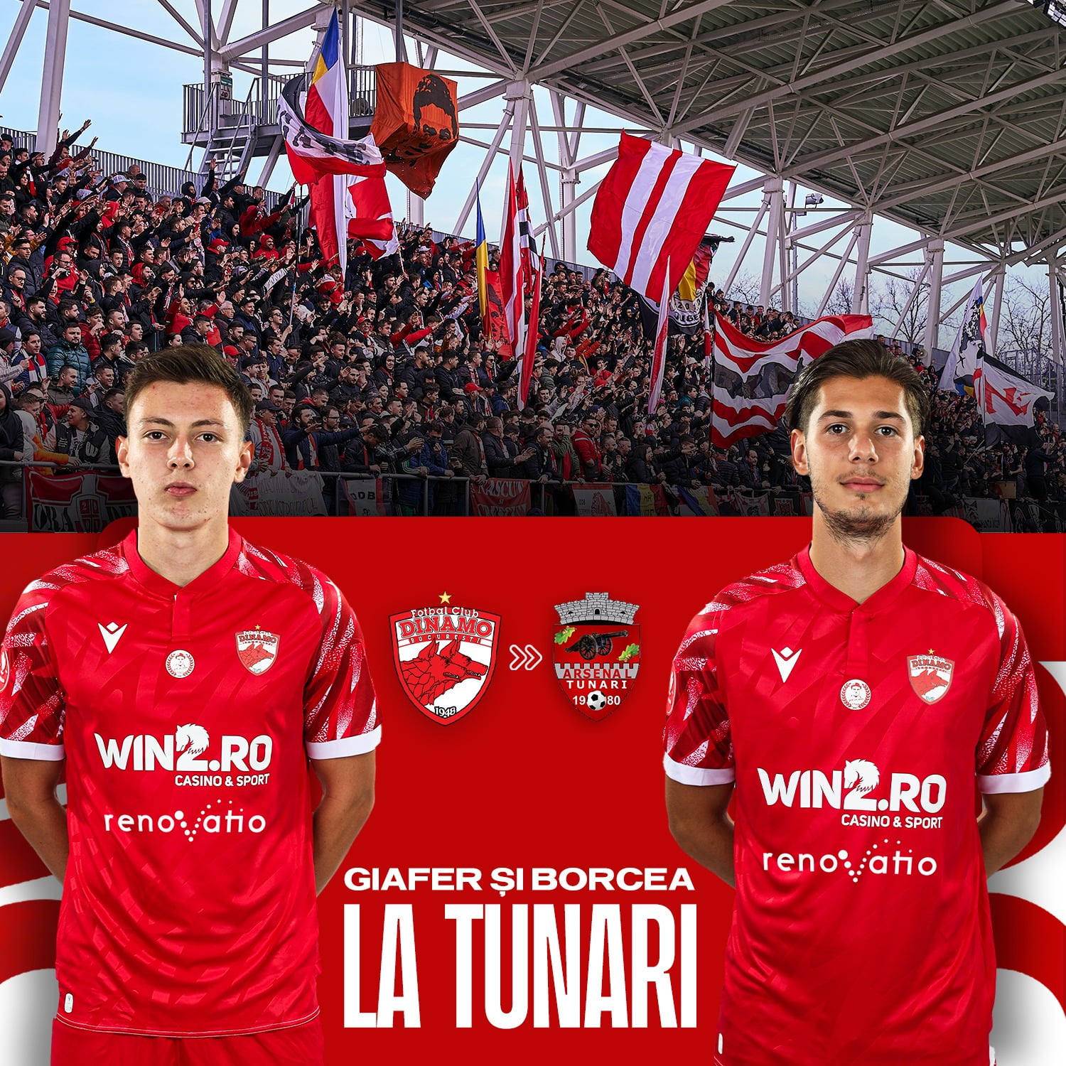 GIAFER ȘI BORCEA LA TUNARI – FC Dinamo 1948 București